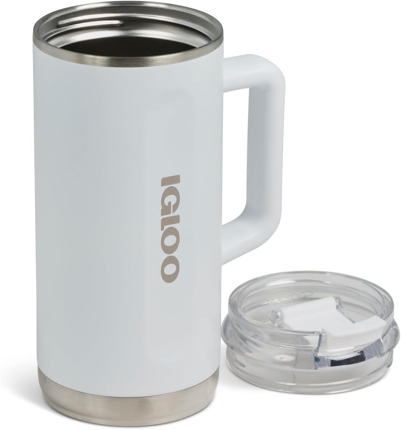 Igloo, 32 oz Tumbler with Handle, Reusable Travel Mug, Stainless Steel ...