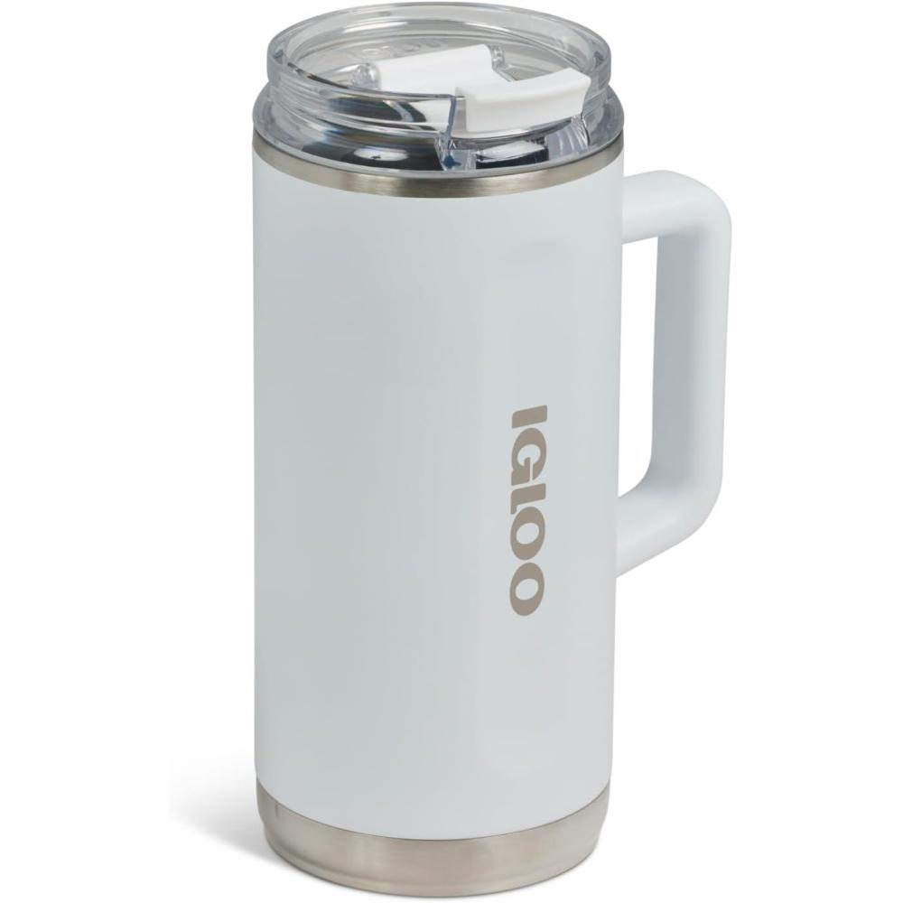 Igloo, 32 oz Tumbler with Handle, Reusable Travel Mug, Stainless Steel ...